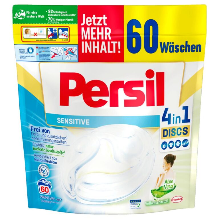 Persil Discs Sensitive 4in1 Aloe Vera 60 buc