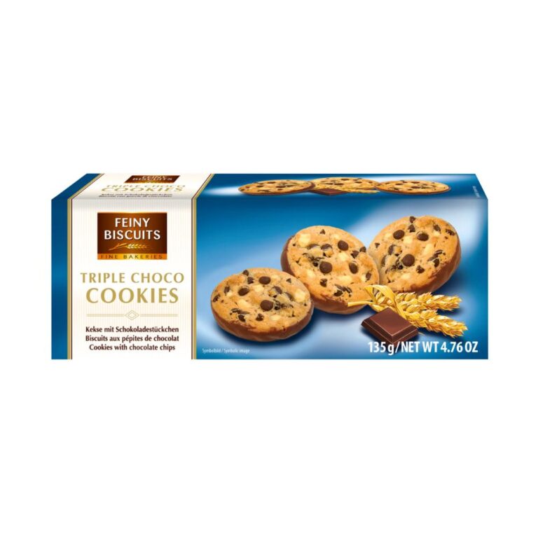 Feiny Biscuits Triple Choco Cookies 135g